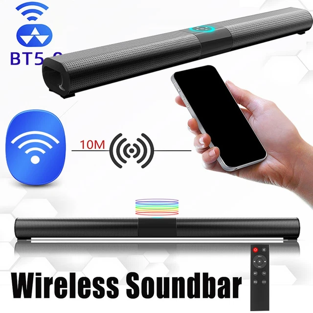 BLUETOOTH WIRELESS TV Computer Soundbar Speaker Sound Bar Home Theater ...