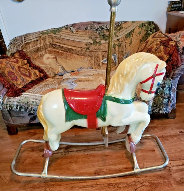JR VINTAGE CHILDREN Carousel Rocking Horse 1960’s $75.00 - PicClick