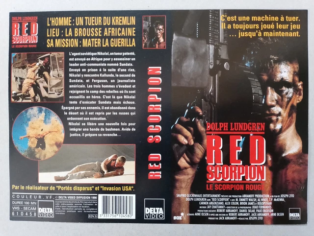 JAQUETTE VHS - Red Scorpion - Vhs Sleeve - Dolph Lundgren EUR 3,00 - PicClick FR