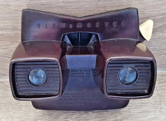 VINTAGE VIEWMASTER MODEL E REEL VIEWER 1950's BROWN BAKELITE MADE IN ...