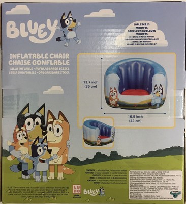 BLUEY KIDS INFLATABLE Armchair Bluey & Bingo Light-Weight Brand New ...