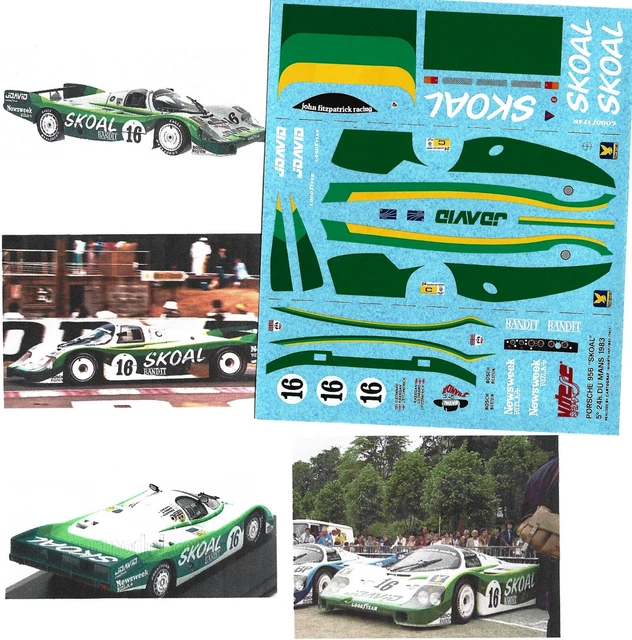 DECALS 1/43 NEUF Porsche 956 Skoal Bandit Le Mans 83 Port Gratuit EUR 5 ...