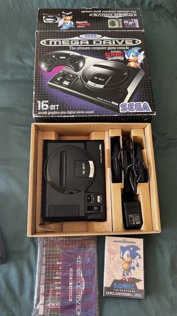 SEGA MEGA DRIVE Pack de Console et Sonic the Hedgehog - Noir EUR 121,00 ...