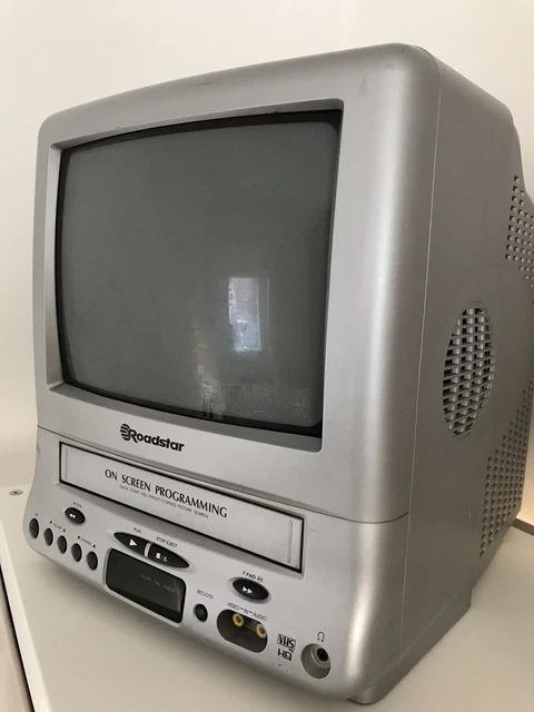 ROADSTAR TV VIDEO Combi TLV1081 VHS Player 10” Screen Retro Portable ...