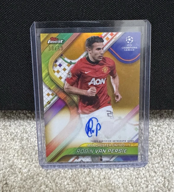 TOPPS 2024-25 FINEST UCC Base Auto Robin Van Persie /50 Manchester ...