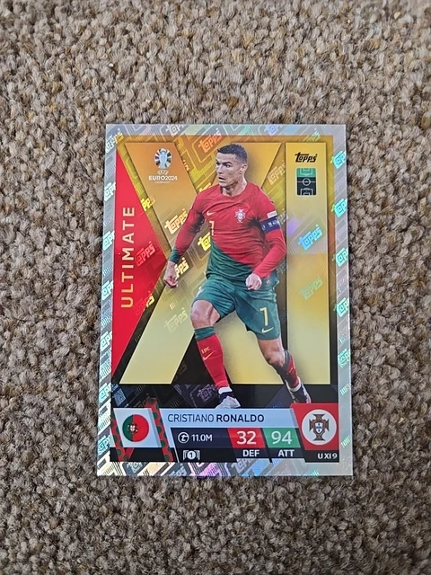 TOPPS MATCH ATTAX UEFA EURO 2024 Cristiano Ronaldo Ultimate U XI 9 EUR 2,90 - PicClick IT