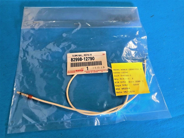 GENUINE TOYOTA & Lexus 8299812790 Many Model Terminal, Wiring Ww 82998 ...