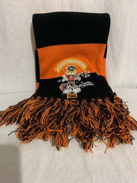 CHEETOS CHESTER CHEETAH #SweaterWeather Orange/Black Scarf 50” X 7.5" £ ...