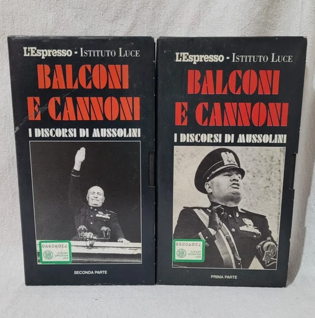 I DISCORSI DI Benito Mussolini Duce Vhs Cassetta Fascismo Istituto Luce ...