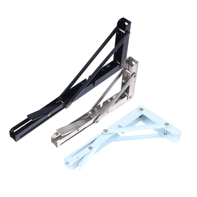 MULTIPLE SIZES TRIANGLE Folding Angle Bracket Heavy Support Adjustable ...