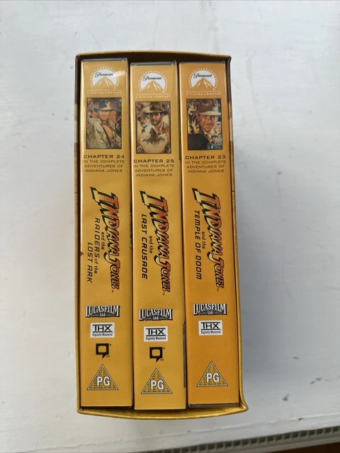 INDIANA JONES TRILOGY (Box Set) (VHS, 2003) £5.00 - PicClick UK