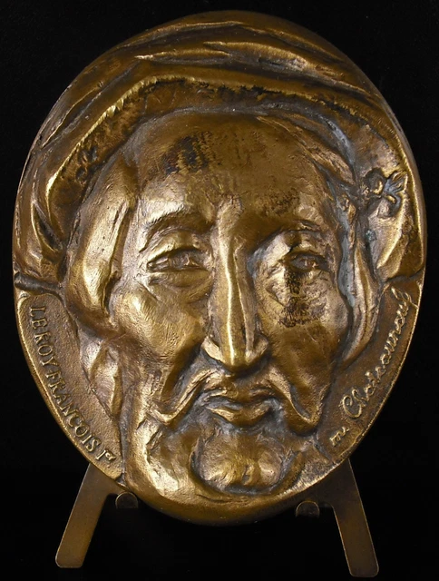 MÉDAILLE FRANÇOIS IER roi de France 86 mm et 423 g dynastie capétienne ...