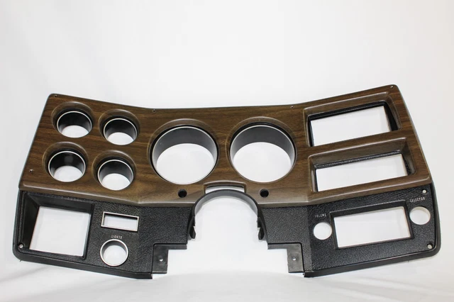 75-77 NEW WOODGRAIN Chevy GMC pickup truck dash bezel gauge cluster ...