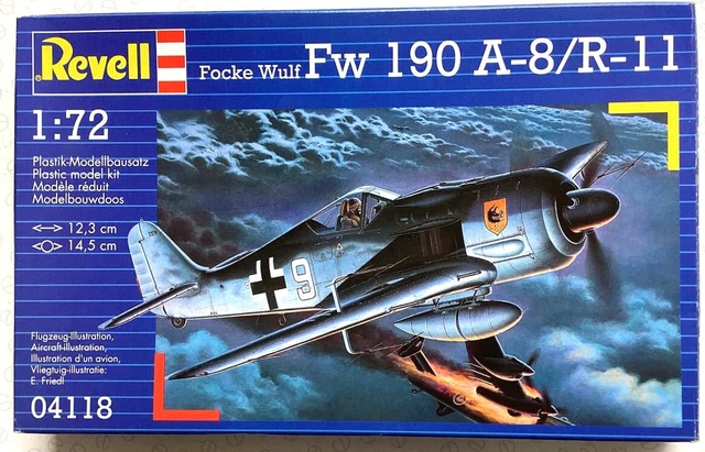 &FOCKE WULF FW 190 A-8/R-11. Luftwaffe. Revell Model Aircraft Kit 04118 ...