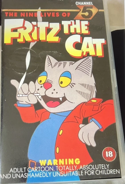 THE NINE LIVES Of Fritz The Cat Video Vhs Rare Animated Adults Cartoon ...