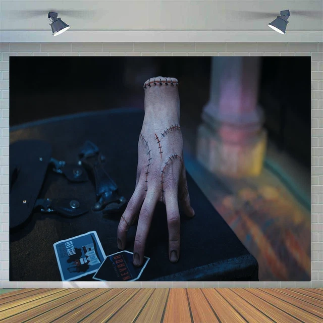 WEDNESDAY ADDAMS PHOTO Backdrop Birthday Party Decor Princess Photo ...