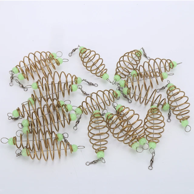 20 CARP FISHING Method Feeder Spring Sinker Fishing Rig Bait Feeder ...