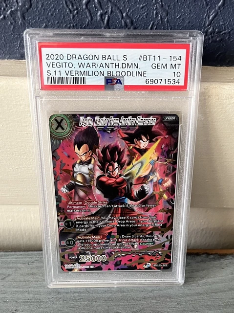 DRAGON BALL SUPER DBS Vegito, Warrior From Another Dimension BT11-154 SCR PSA 10 EUR 139,89 ...
