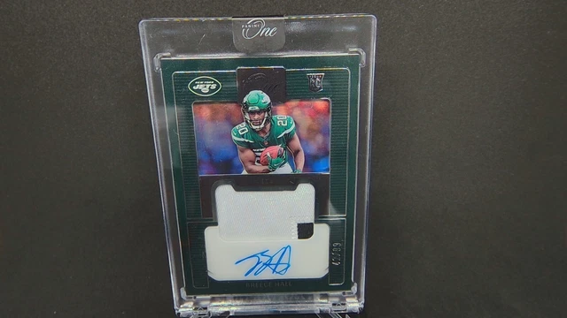 2022 PANINI ONE Breece Hall - New York Jets - Rookie Patch Auto RPA 42/ ...