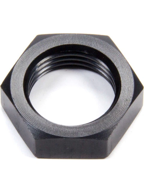 AEROQUIP BULKHEAD FITTING Nut - 8 AN - Aluminum - Black Anodize - Each ...