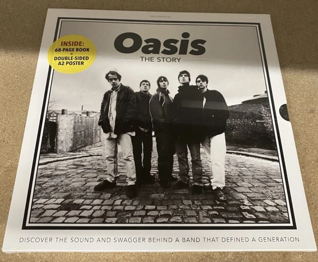OASIS MERCH 2025 ~ Oasis The Story 68 Page Book & D/Sided A2 Poster New ...