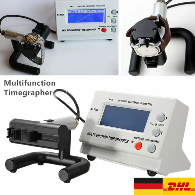 MTG-1000/3000 LCD-UHR TESTER Zeitwaagen Timegrapher Timing Calibration ...
