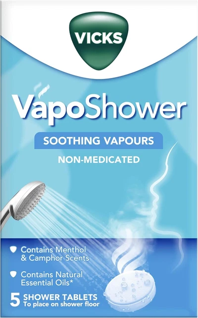 VICKS VAPO SHOWER - Shower Tablets with Soothing Vapors – Infused with ...