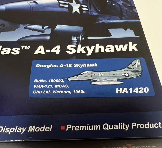 HOBBY MASTER 1/72 Douglas A-4E Skyhawk Ha1420 Vma-121 1960S EUR 296,11 ...