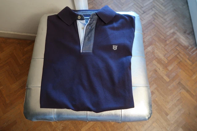 POLO HACKETT MC Navy Tailored Fit LARGE NEUF ETIQUETTE EUR 49,98 ...