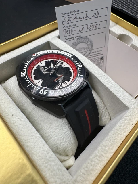 REVELOT WATCHES R10 Admiral GMT Darkside DLC $295.00 - PicClick CA