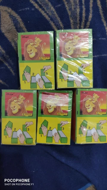5 BOXES STICKERS Panini Disney The Lion King re leone box contains 100 ...