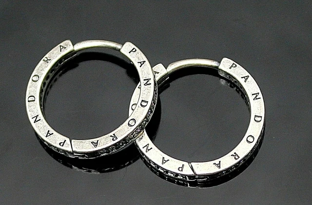 CAUTHENTIC PANDORA ALE Cz Detalles Firma Aro Articulado Plata de Ley ...