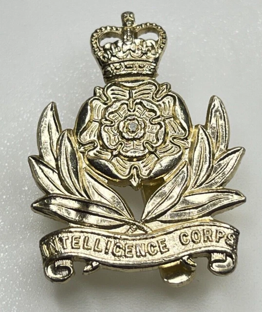 INTELLIGENCE CORPS STAYBRITE Cap Badge Gaunt Birmingham 43x33 mm £10.00 ...