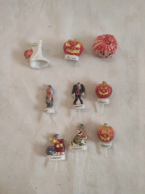 LOT DE 9 Maxi fèves HALLOWEEN Année 98 Les 6 Trouilles Et Les Zoribles ...