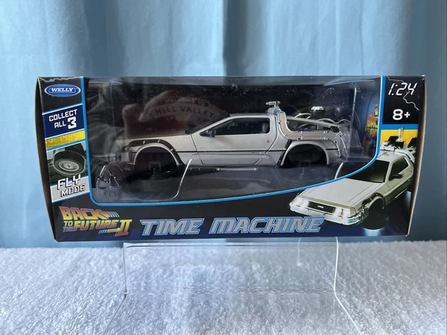 WELLY 1/24 DELOREAN Time Machine Back To The Future 2 Fly Mode Diecast ...