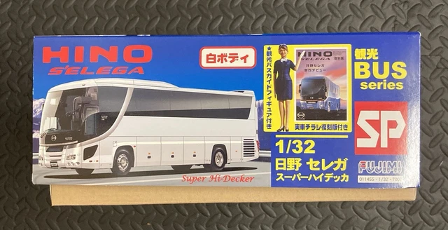 FUJIMI HINO S'ELEGA Super Hi-Decker Bus 1:32 Bus Series Model Kit ...