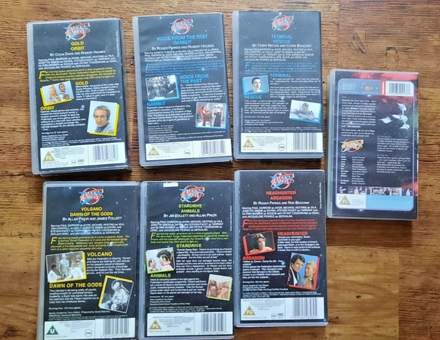 BLAKES 7 VIDEOS job lot. PAL VHS, BBC 1992 issue x 6, 20th Anniversary ...