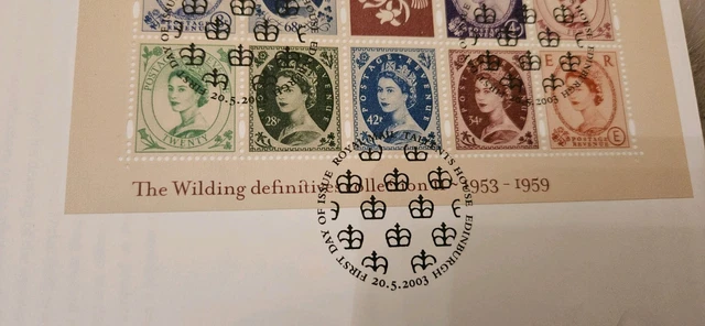 THE WILDING DEFINITIVES Royal Mail First Day Cover 2003 £1.42 - PicClick UK