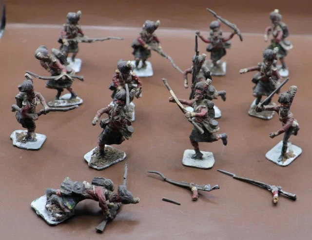 CHARLES STADDEN 30MM British Highland Napoleonic Soldiers x 13 (JF351 ...