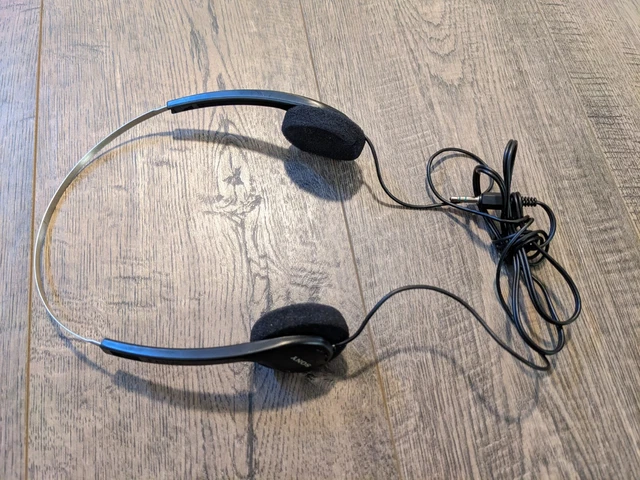 VINTAGE SONY MDR-006 Headphones Black & Adjustable & Over the Ear ...