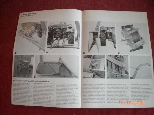 ANCIENNE Brochure Publicitaire Ensileuse Claas Maisprinz 69 EUR 6,50 - PicClick FR