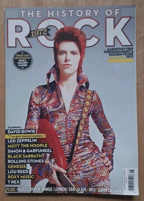 THE HISTORY OF Rock Magazine 1972: David Bowie Led Zeppelin Mott Hoople ...