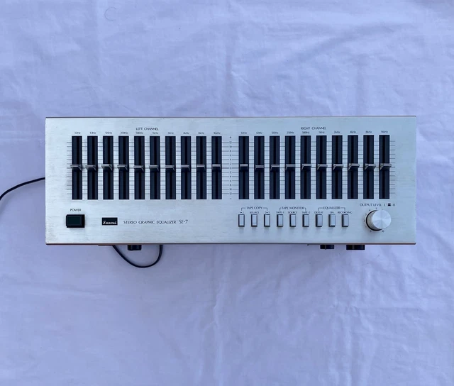VINTAGE RARE SANSUI SE-7 Stereo 10 Band Graphic Equalizer HiFi Stereo ...