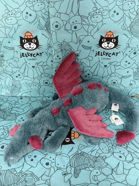 JELLYCAT DEXTER DRAGON 50cm - Huge Rare Plush, New with Tags+Dust Bag ...