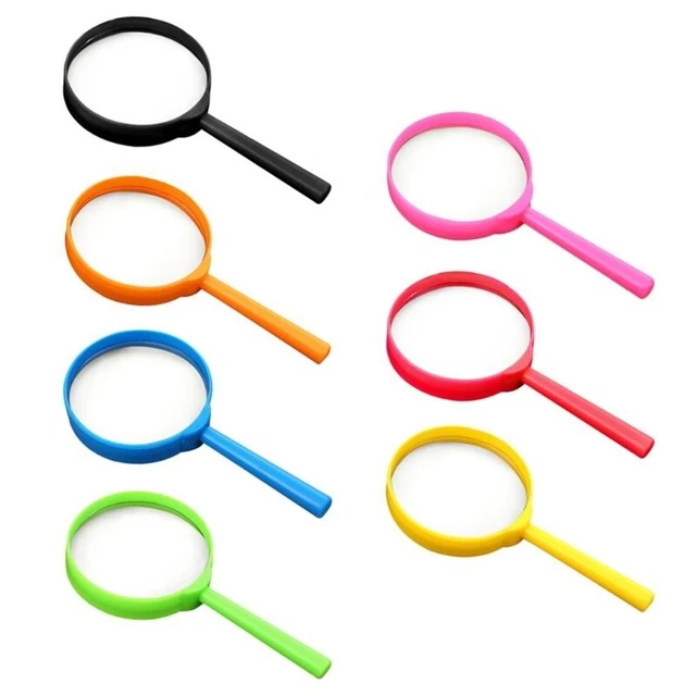 CHILDREN HOLDING MAGNIFYING Glass Primary School Science Observation ...