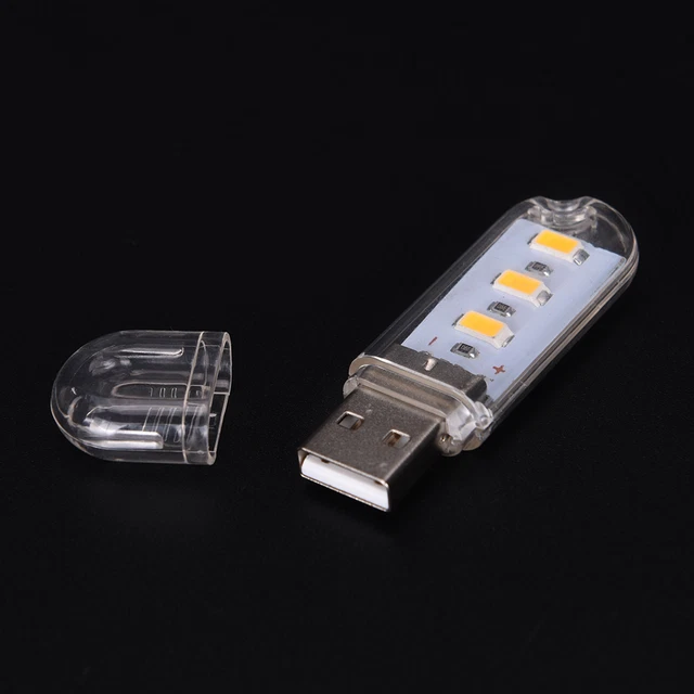 MINI TOUCH SWITCH USB mobile power camping lamp LED night light White ...
