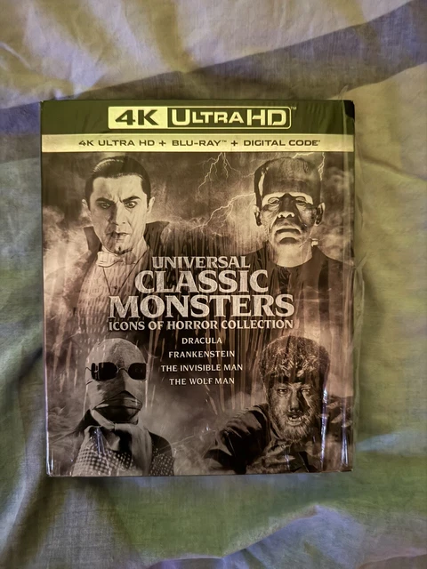 UNIVERSAL CLASSIC MONSTERS Icons Of Horror-4k/blu Ray Box Set-Half ...