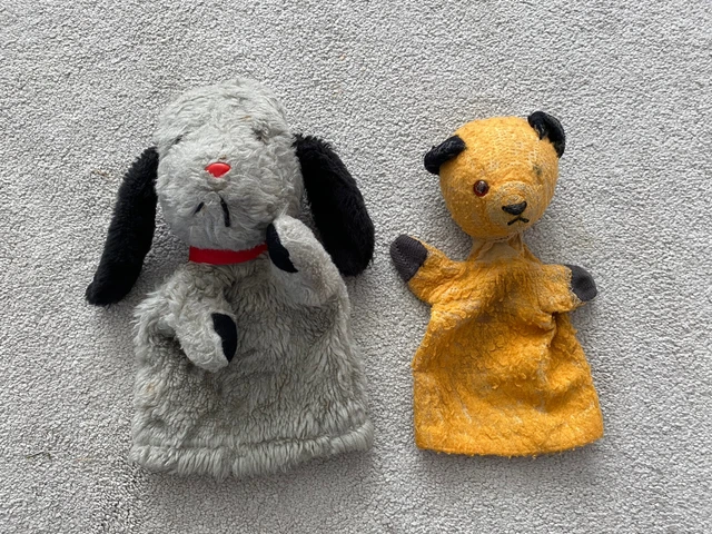 VINTAGE SOOTY AND Sweep hand puppets Happy Child Toys Yorkshire 1950s £ ...