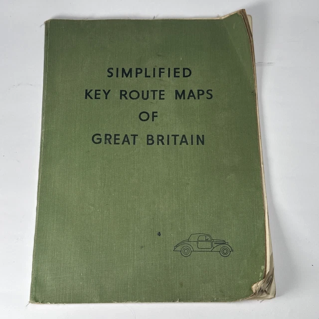 GREAT BRITAIN MAP KEY ROUTE MAPS Simplified 1930s £15.00 - PicClick UK