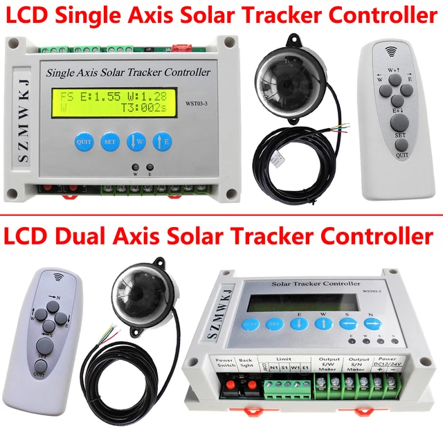 SZMWKJ SINGLE/DUAL AXIS Solar Tracker Controller DIY Solar Panel Tracking System £71.99 ...
